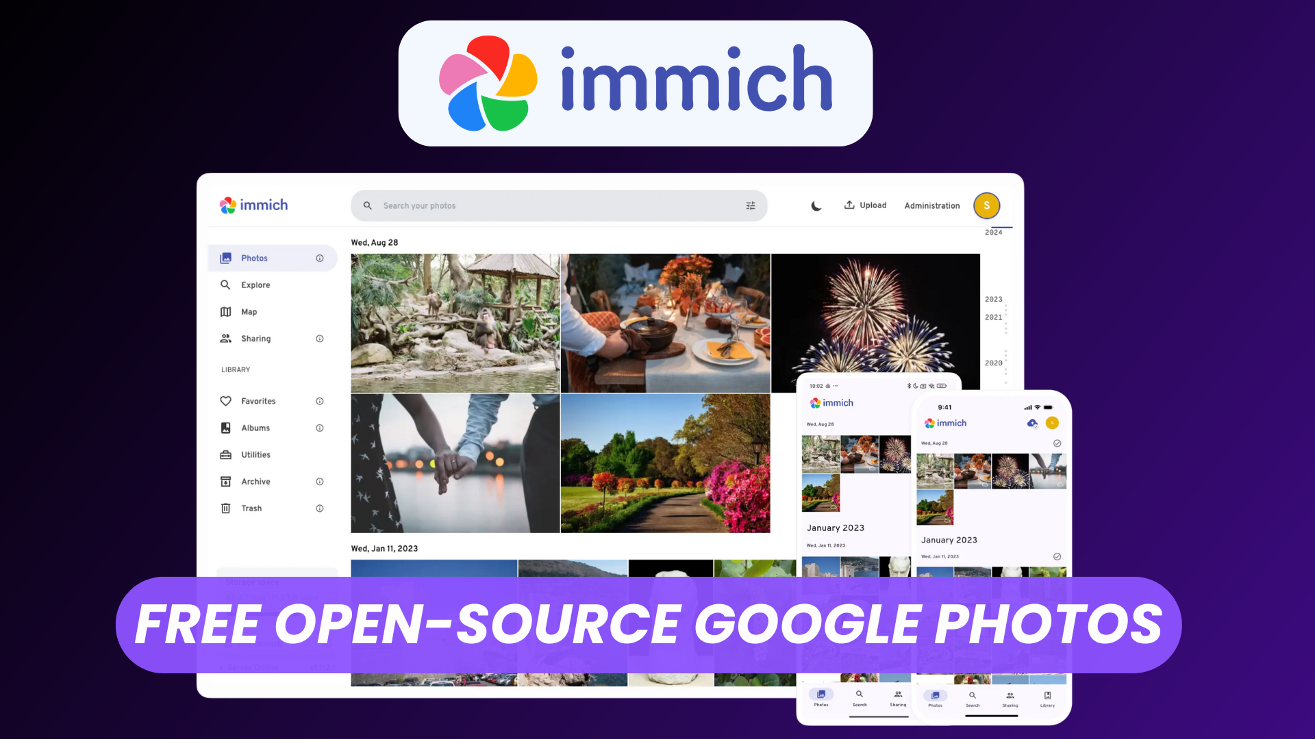 Immich: Free Open Source Photo and Video Management Platform