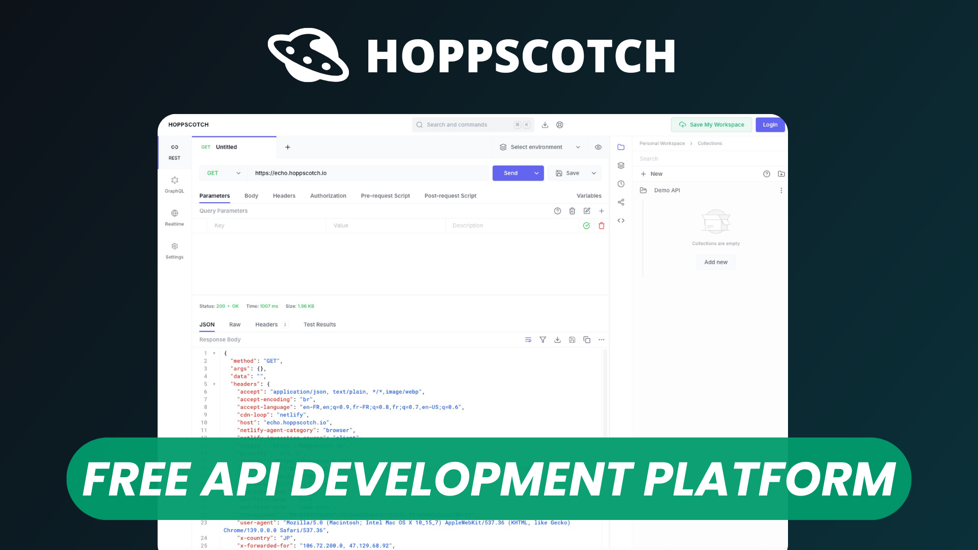 Hoppscotch: Free Open Source API Platform for Developers