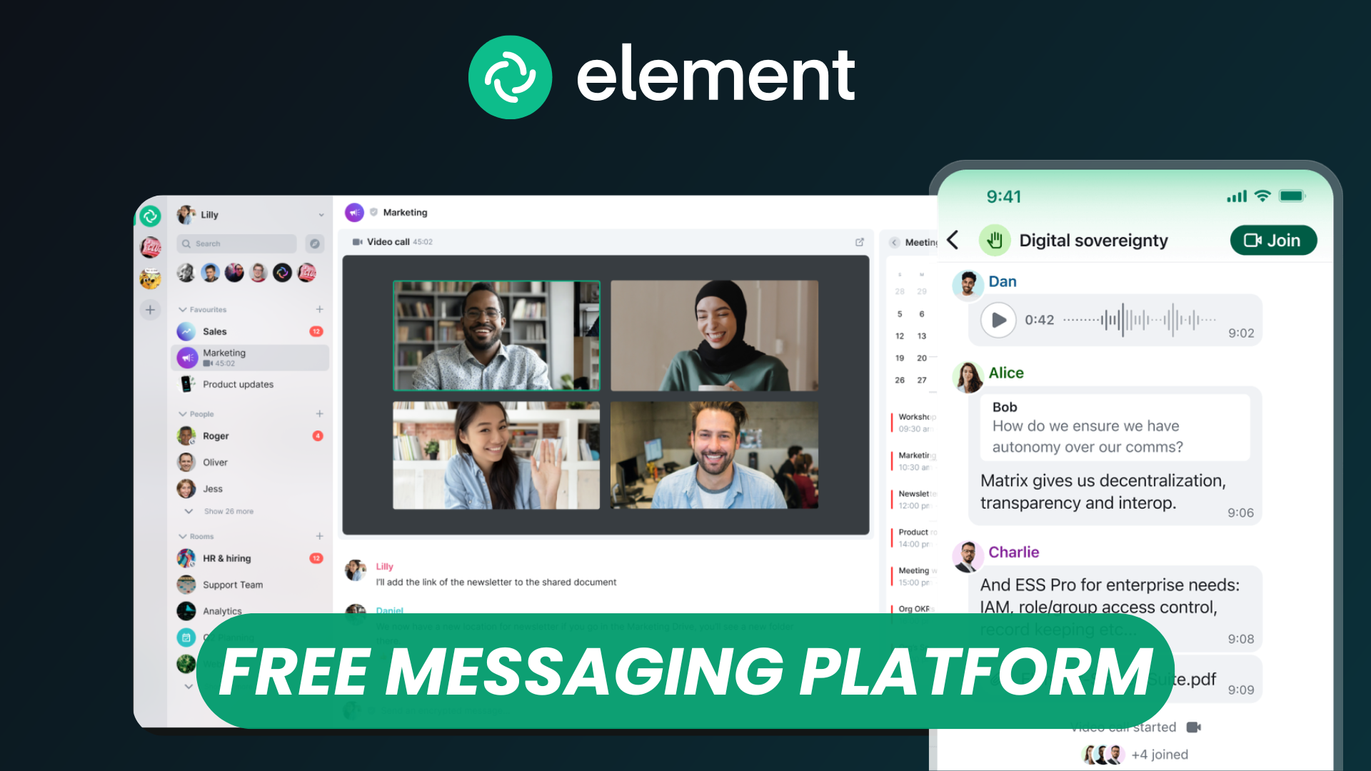 Element: The Open Source Alternative to Telegram & Slack
