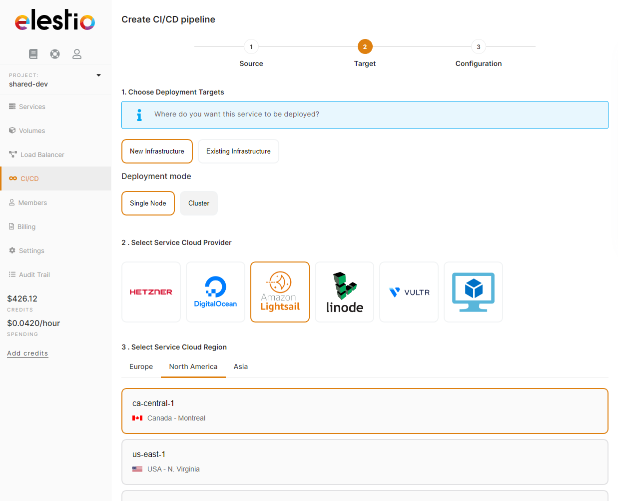 Deploy your own code from Github, Gitlab and Registries with CI/CD on Elestio