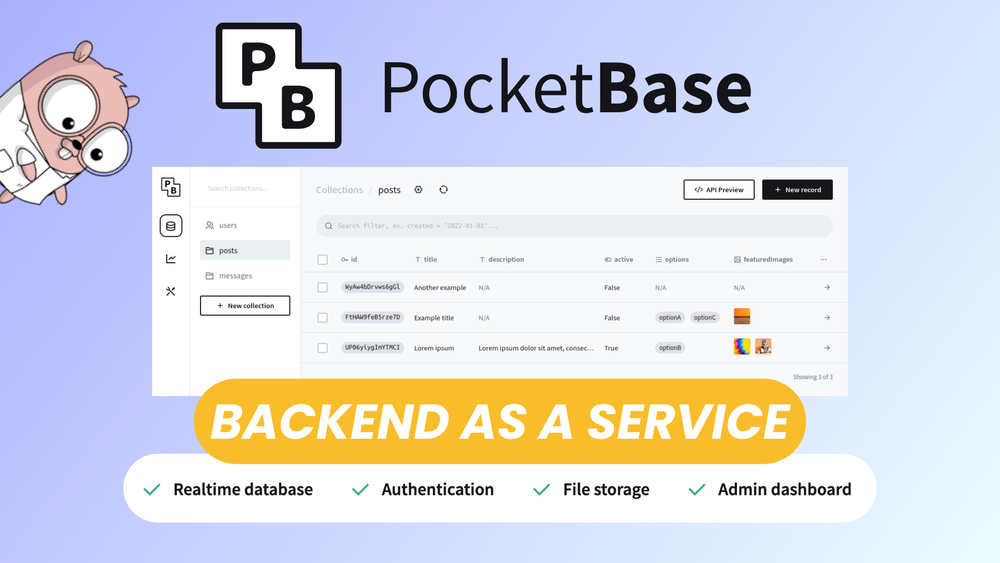 PocketBase: Free Open Source Backend as a Service Platform PocketBase: Free Open Source Backend as a Service Platform