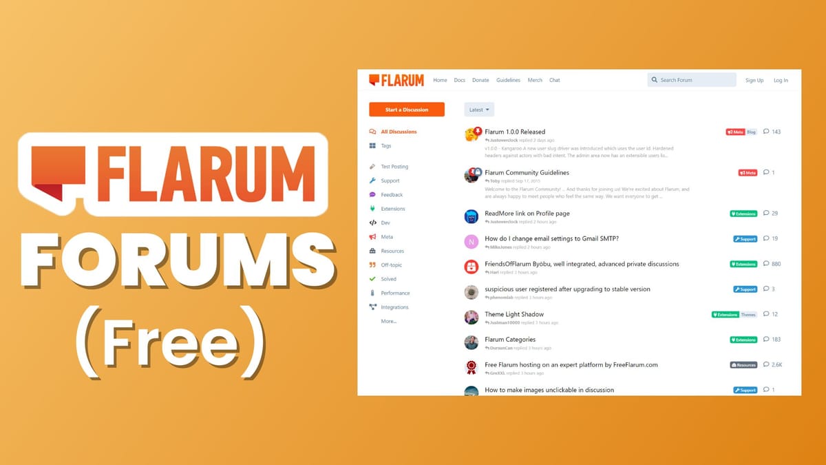 Flarum: The Modern, Open-Source Forum Platform for Building Engaging ...